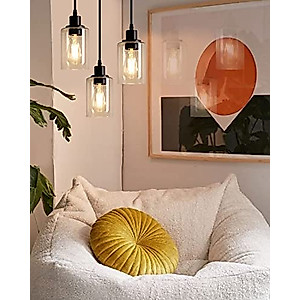 4 Pack Clear Glass Lamp Shade, 5.5in High, 3.5in Diameter, 1.65inch Fitter, Cylinder Glass Shades Replacement Lampshade Covers for Chandelier Vanity Wall Sconces Light Fixture High Transmittance