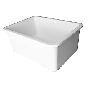 Orabella 27″ Drop-in/Undermount Fireclay Kitchen Sink 26-1/2" W x 19" D x 11" H