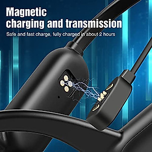 Bone Conduction Headphones, IPX8 Waterproof Headsets for Swimming, 8H Playtime, Open Ear Bluetooth Wireless Earphones with 8GB Flash Memory, for Running, Diving, Workout, Cycling