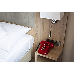 4G Desktop Cellphone/Retro Cell Phone/Push-Button Telephone for 2G, 3G and 4G Networks – The PushMeFon Mobile 4G by Opis Technology in Red