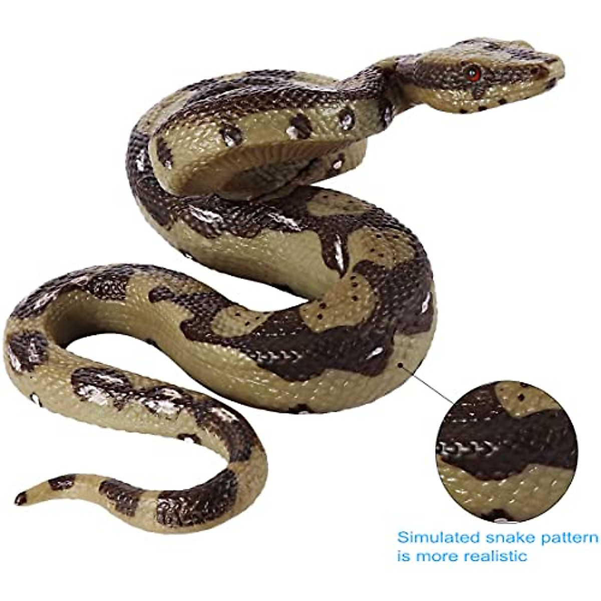 BOTICAKO Realistic Fake Snake & Fake Spiders, Prank Stuff - Fake Insects That Look Real, Rubber Snake Prank Toy