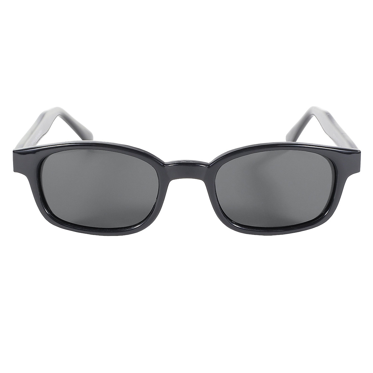 Pacific Coast Original KD's Polarized Biker Sunglasses (Black Frame/Dark Grey Lens)