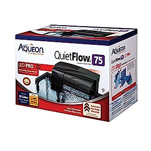Aqueon QuietFlow LED PRO Aquarium Power Filter, Size 75