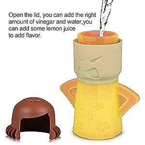 TOPIST Angry Mama Microwave Cleaner Angry Mom Microwave Oven Steam Cleaner and Disinfects With Vinegar and Water for Kitchens, Steamer Cleaning Equipment Cleans the Crud in Minutes (Yellow)