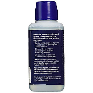Guardsman Clean & Renew For Leather 8.45 oz - Removes Dirt and Grime, Great For Leather Furniture & Car Interiors - 2 Pack