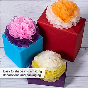 Sodaxx 30 pack 15 x 20” Gift Tissue Wrapping Paper – Purple – For Gift Bags, Gift Wrap Packaging, DIY Crafts, Christmas, Birthdays, Flowers, Parties, etc