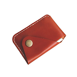 Handmade Minimalist leather Card Case Wallet Front Pocket Card Holder card pack organization…