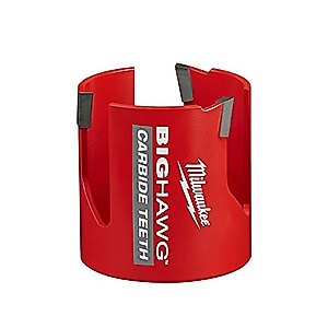 Milwaukee 49-56-9295 BIG HAWG Carbide Hole Saw (2-1/8, 2-9/16, 3, 3-5/8, 4-5/8 Inches) Kit (9-Piece) with PACKOUT Case