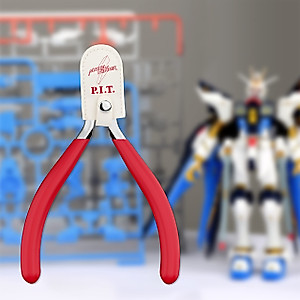 P.I.T. 4.5 Inch Model Nipper, Single Blade Gundam Nipper with Non-Slip Grip, Sprue Cutter Hobby Nippers,Model Kit Nippers for Plastic Gunpla Model Building