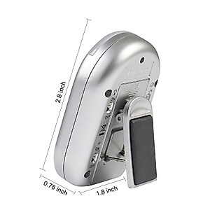 ZYQY x-wlang 3-in-1 Alerts timer 1013 with vibration ,beep and flash.(kitchen timer ,medical timer,therapeutic timer), silver