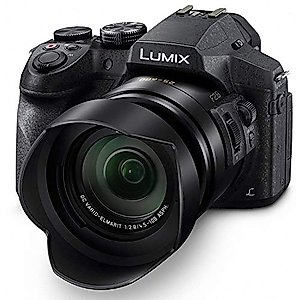 Panasonic Lumix FZ300 Long Zoom Digital Camera Features 12.1 Megapixel, 1/2.3-inch Sensor, 4K Video, WiFi, Splash/Dustproof Camera, Leica DC 24X F2.8 Zoom Lens - DMC-FZ300K - (Black) USA (Renewed)