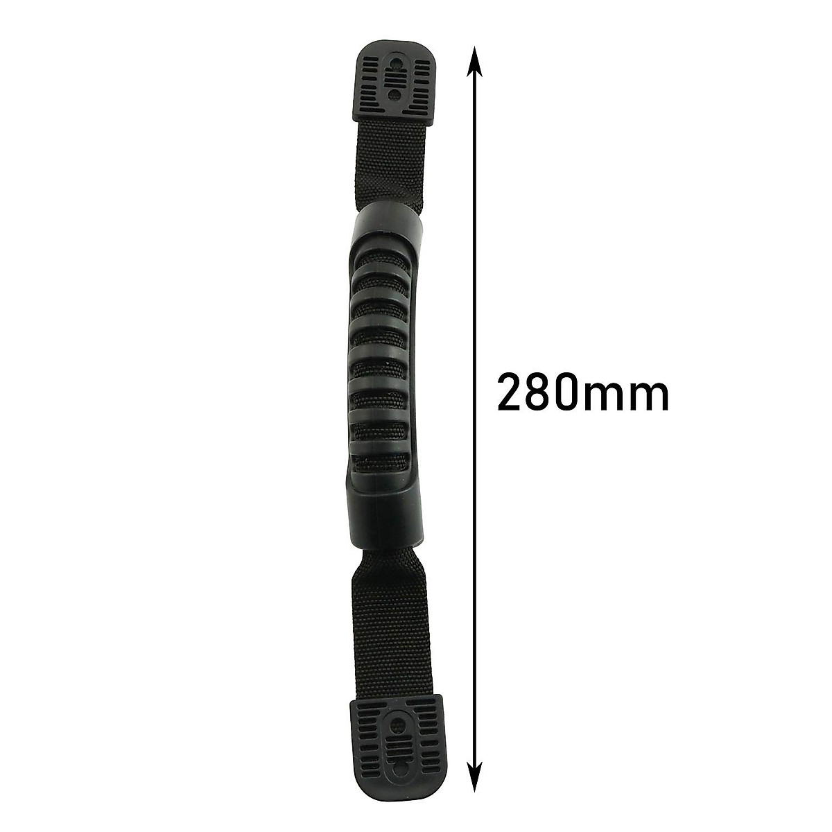 Tegg Kayak Carry Handles 2PCS Black Canoe Side Mount Carry Handles with Hardware Soft Grip Handle Durable Webbing for Kayaks Suitcase Luggage