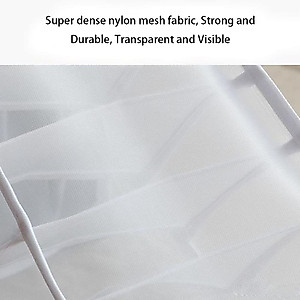 2PCS Wardrobe Clothes Organizer - Washable Drawer Clothes Organizer, Visible Clothing Organizer with compartments, Foldable Clothing Divider Bag. (White)