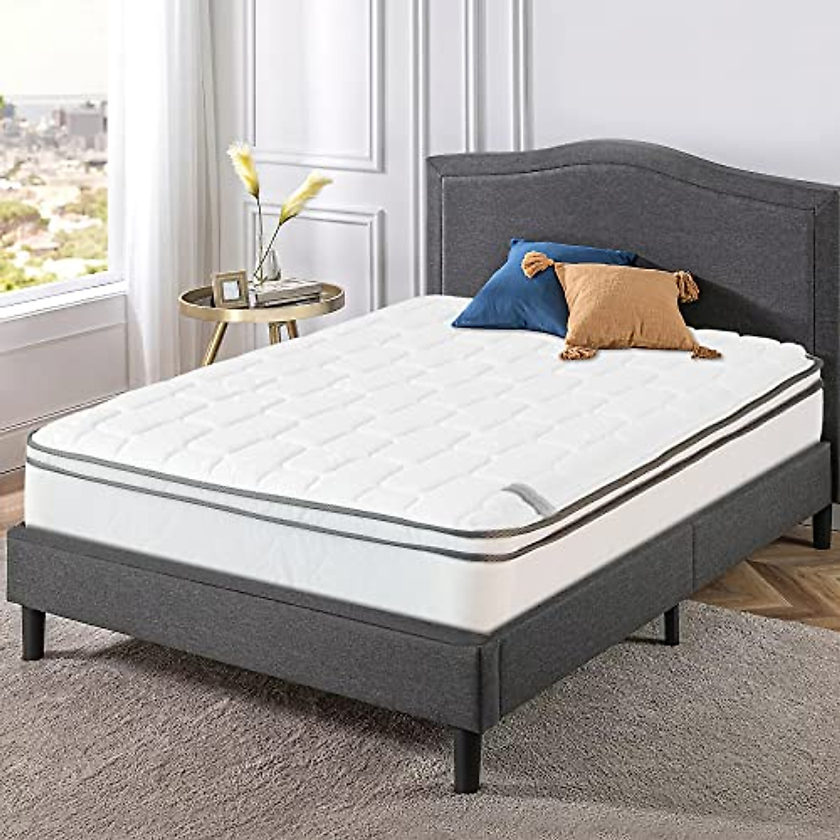 Spinal Solution 10-Inch Medium Plush Eurotop Pillowtop Innerspring Fully Assembled Mattress Good For The Back King Size