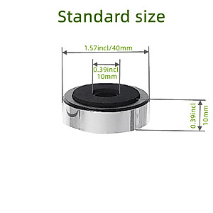 Sam&Johnny 4Pcs Speaker Spikes Stand Feets Audio Active Speakers Repair Parts Accessories DIY for Home Theater Sound System and More(Silver)