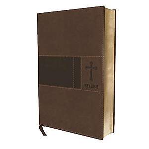 NIV, Gift Bible, Leathersoft, Brown, Red Letter Edition