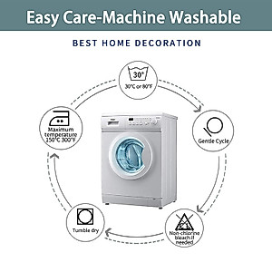 Abstract Pillow Covers 18x18 Set of 2 Modern Abstract Throw Pillow Cover Blue Contemporary Pillow Cushion Cases, Soft Comfortable Farmhouse Pillowcases for Sofa Couch Living Room Bedroom Office