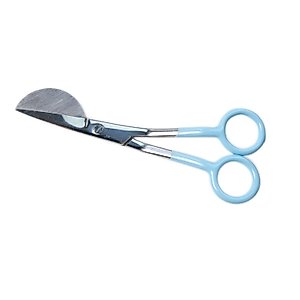 Duckbill Scissors, 6" Duckbill Shears For Art, Crafting, Fabric, Thread, Needlework and Embroidery (Blue)