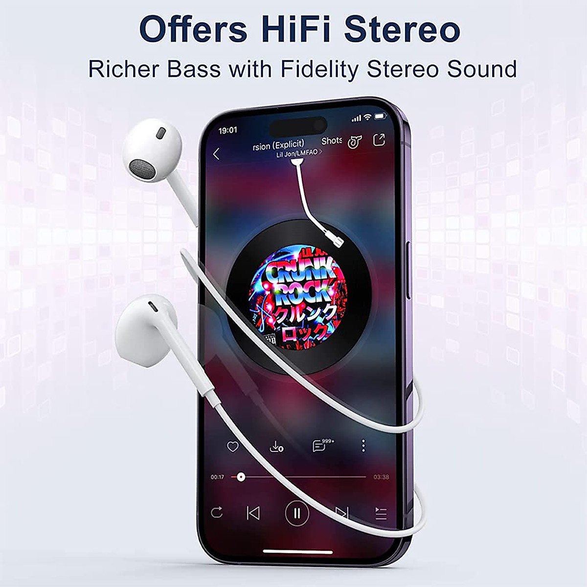 2 Pack iPhone Headphones Wired, iPhone Earbuds with Lightning Connector [MFi Certified](Built-in Microphone & Volume Control) Noise Canceling Isolating Headphones for iPhone 14/13/12/11/SE/XS/8/7