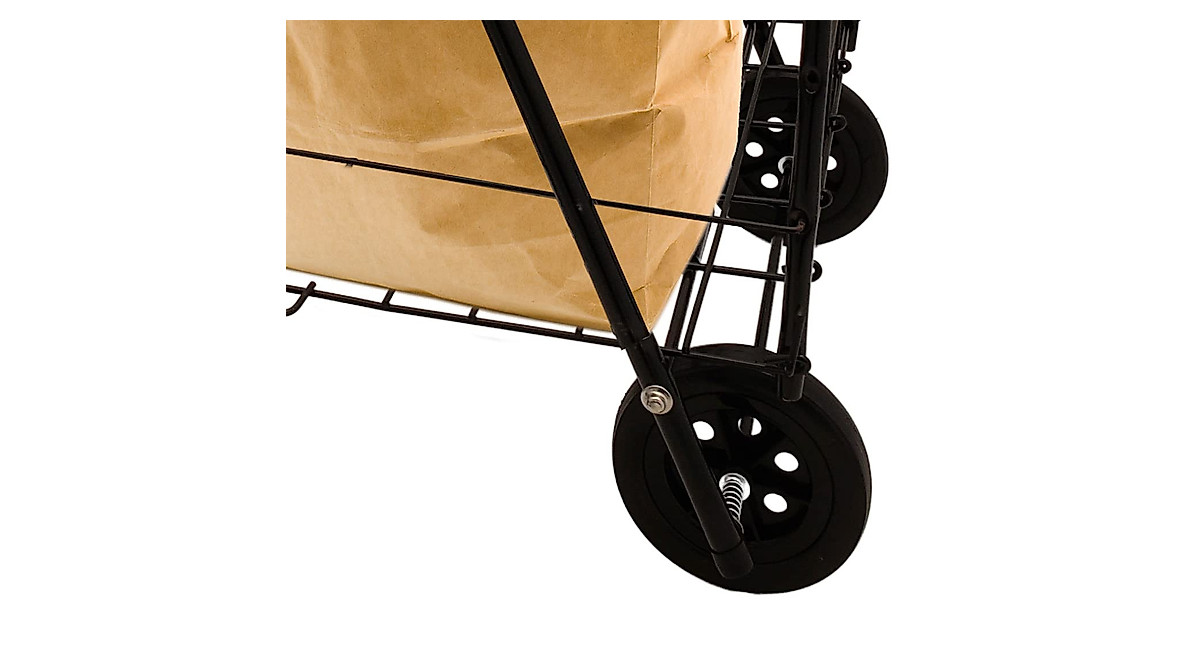 Heavy Duty Folding Shopping Cart - Jumbo Size for Easy Carrying