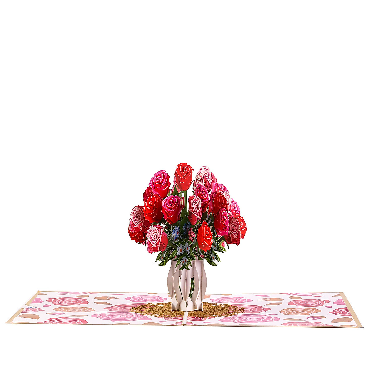 TRUANCE Pop Up Card, Greeting Card, Rose Bouquet Flowers, For Mother's Day, Fathers Days, Anniversary Card, Birthday Card, Love Card, Valentine Cards, Thank You Card, All Occasions