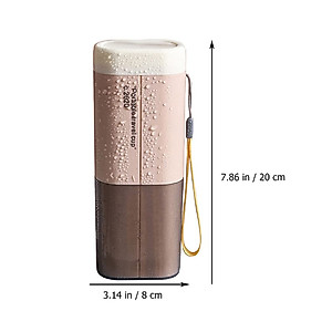 2pcs Travel Toothbrush Cases Plastic 2 in 1 Toothpaste Toothbrush Holder Gargle Cup Toothbrush Storage Box with Handle for Outdoor Camping Trip Pink