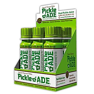 PickleAde - 100% fermented pickle juice in a 3oz bottle. • Replaces Electrolytes • Reduces Muscle Cramps