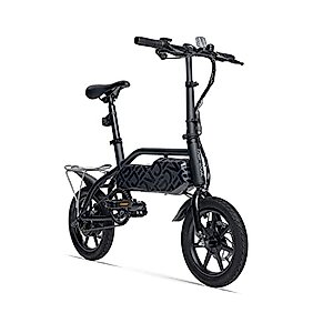 Jetson J5 Electric Bike, Top Speed of 15 MPH, Maximum Range of 15 miles with Twist Throttle Or 30 miles with Pedal Assist, 350-Watt Motor, Ages 12+, Black, JJ5-BLK