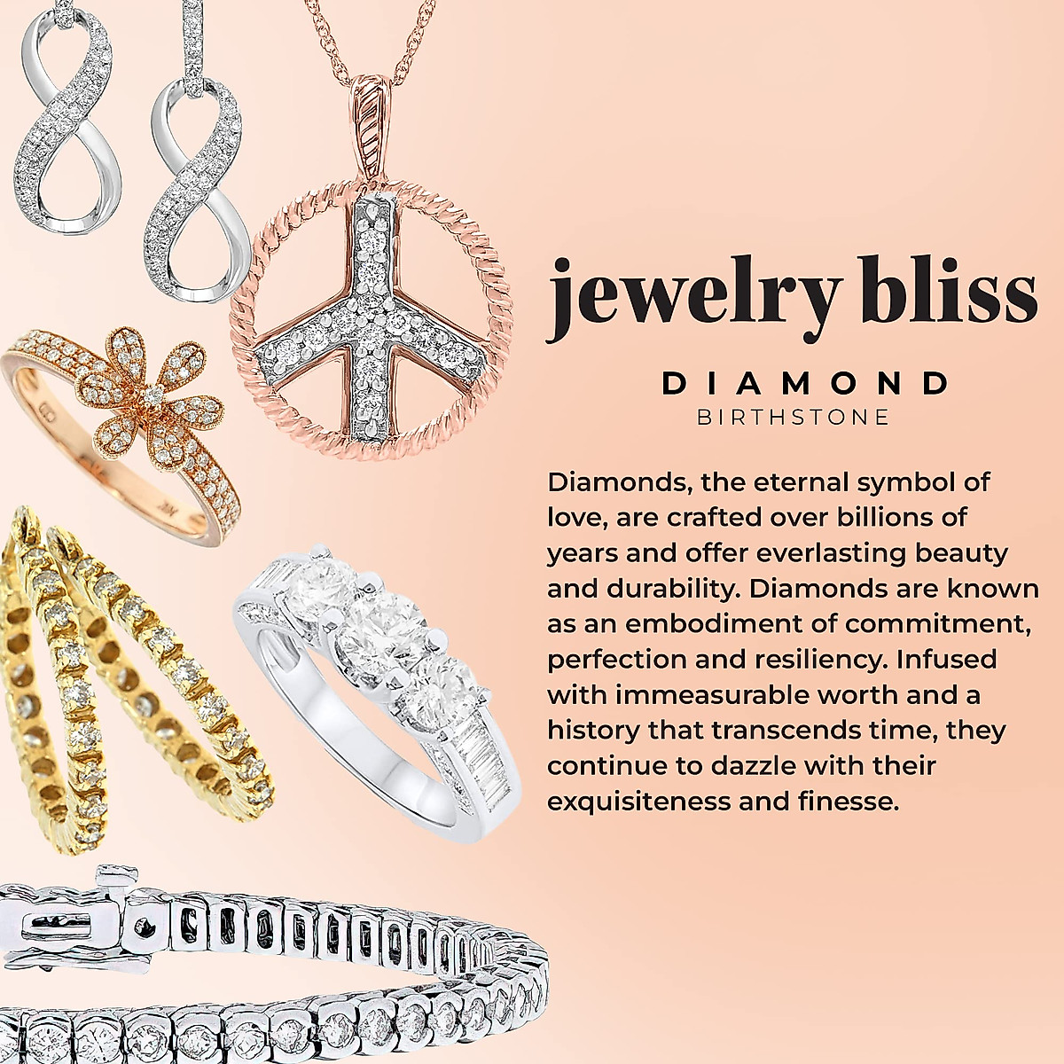 14k Yellow Gold Green Emerald Gemstone & Diamond 3 Stone Promise Stackable Ring May Birthstone Jewelry For Women, Anniversaries, Valentines Day, Mothers Day (Emerald 0.10 Ct., Diamond 0.08 Ct.) Size 7