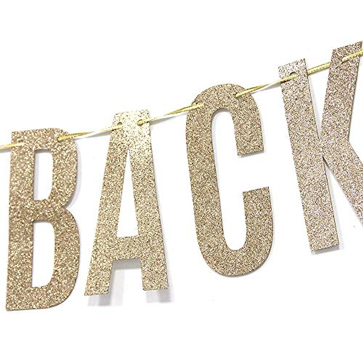 Champagne Gold Welcome Back Banner, Welcome Home Sign,Housewarming, Military, Family Party Decorations