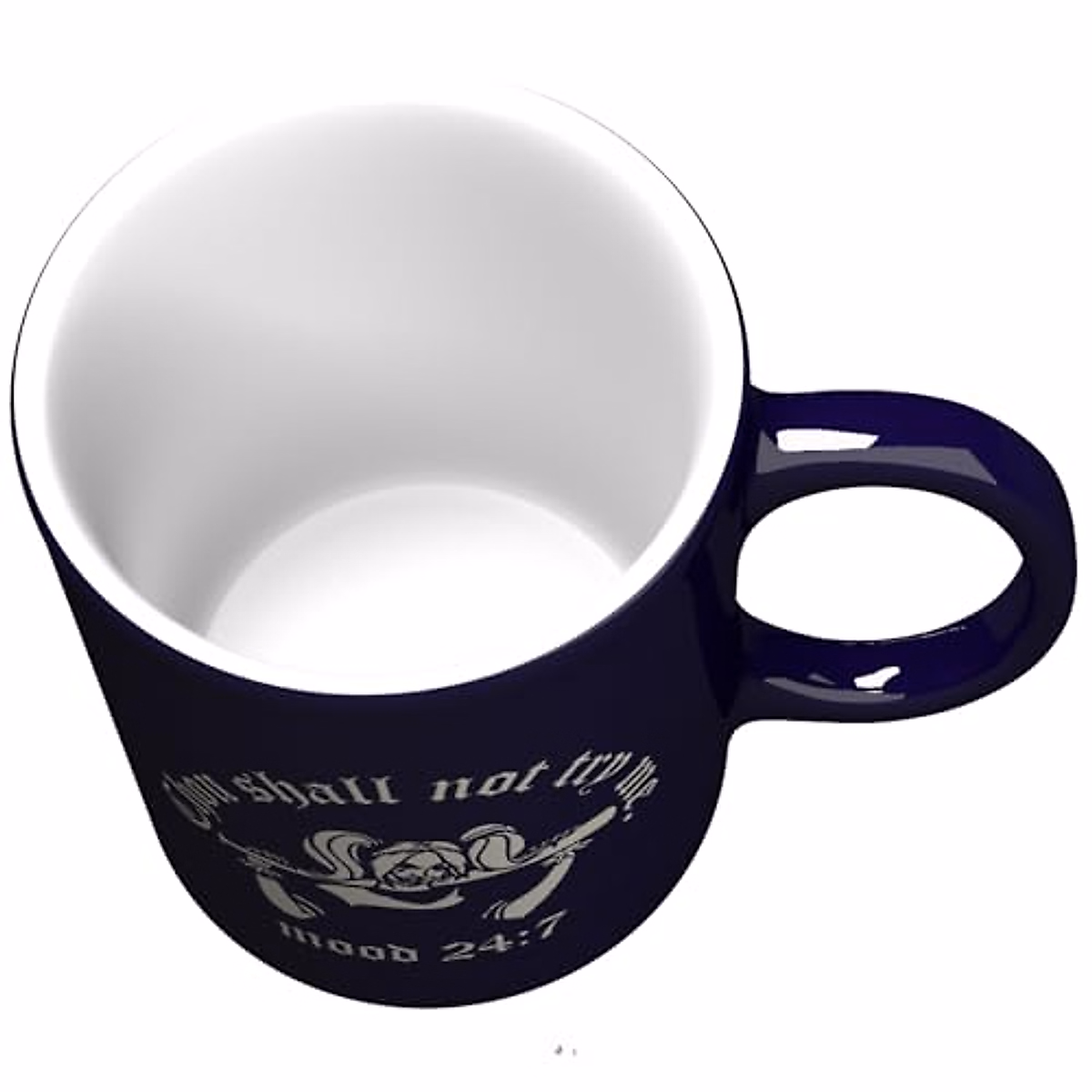 NM NEXTMUG Engraved Ceramic Mug - Chou Shall Shalt Not Try Me - Funny Gift Coffee Cup