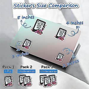 Miraki If I Can’t Take My Kindle I’m Not Going Sticker, Take My Kindle Sticker, Water Assitant Die-Cut Vinyl Stickers Decals for Laptop Phone Kindle Journal Water Bottles, Sticker for Women