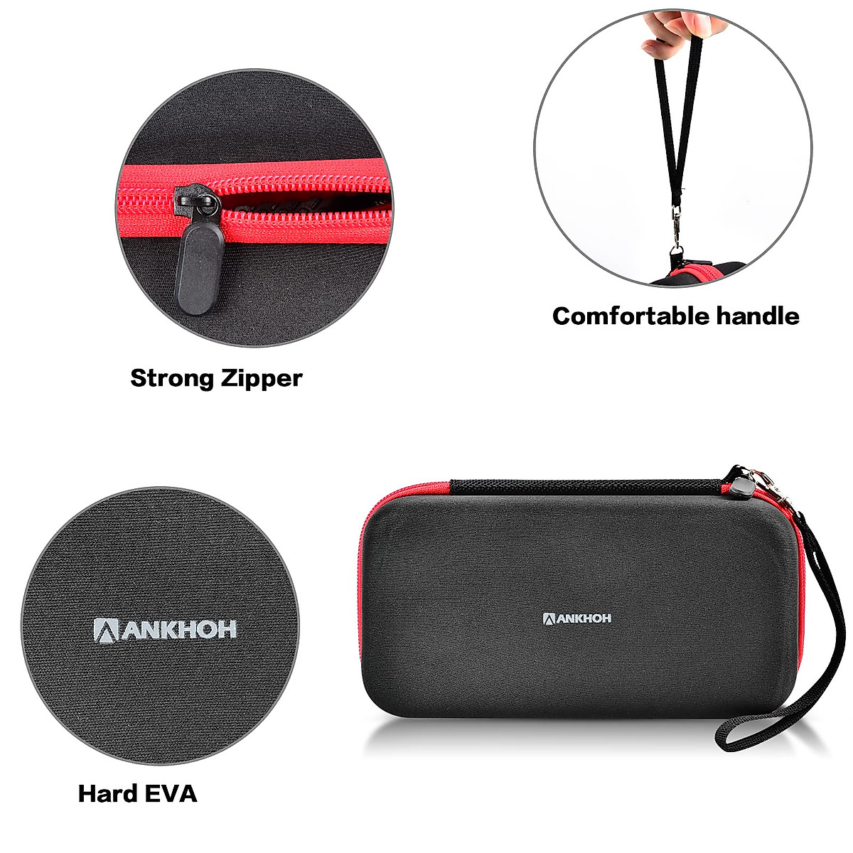 ANKHOH Case Compatible with BIUBLE/for BUTURE/for Povasee/for DBPOWER Car Battery Starter, Car Auto Jump Starters Power Pack Carrying Box, Portable Batteries Jumper Powers Bank Storage (Bag Only)