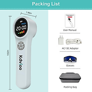 Kdvioo Cold Laser Therapy Device for Dogs,4x980nm+16x660nm+4x810nm Low Level Laser Therapy,Handheld Laser Therapy Device,Pet Laser Therapy for Dogs Cats Muscle & Joint Pain Relief,Reduce Inflammation