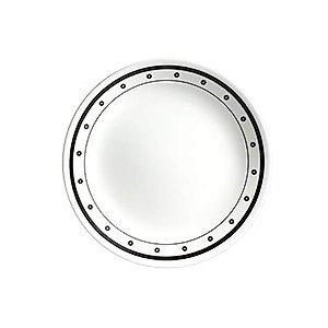 Corelle Black and White 2 Beads Bread & Butter Plate 6.75 in