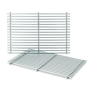 Weber Stainless Steel Cooking Grate (17.3 x 11.8 x 0.5), 2 Pack