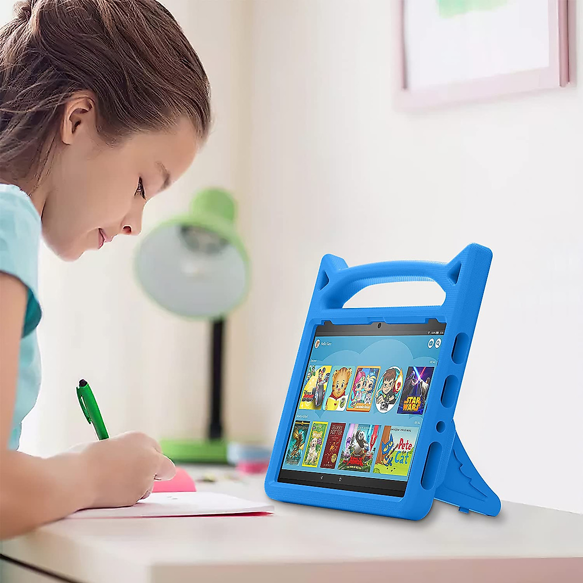 Fire HD 10 Tablet Case,Amazon Fire Tablet 10 Case Kids,Kindle Fire HD 10 Case,Dinines Kid-Proof Case Cover with Handle Stand for Fire HD 10 Tablet (13th/11th Generation, 2023/2021 Release)