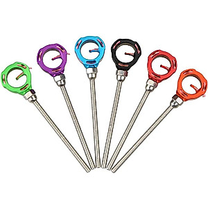 ZSHJGJR Archery Recurve Bow Sight Single Pin Sight 0.019" Fiber Optical 1 Pin Sight for Hunting Bow Sight Accessories (Smoke Grey)