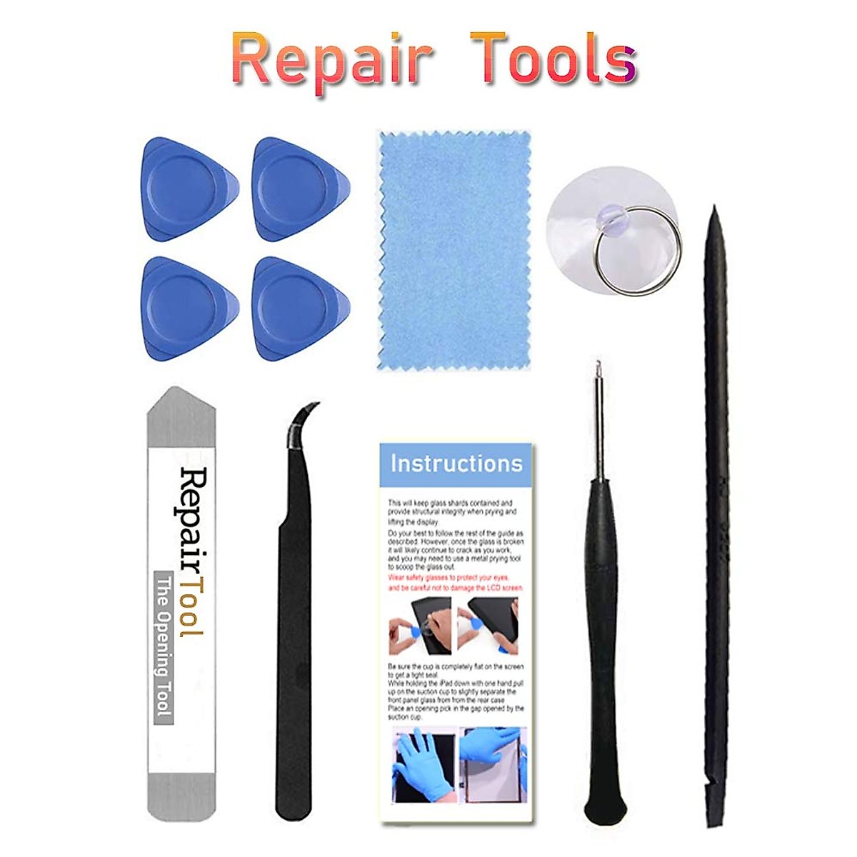 for iPad 7th/8th Generation Screen Replacement Digitizer 10.2"(A2197,A2198,A2200,A2270,A2428,A2429,A2430),for iPad 7/8 Screen Replacement Parts(NO LCD),+Home Button+Pre-Installed+Repair Tools(White)