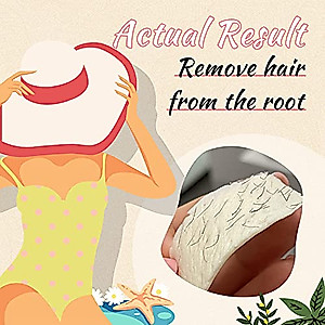 Hard Wax Beads, Ajoura 1lb Refill Wax Beans for Hair Removal Kit, Brazilian Coarse Waxing for Bikini, Face, Eyebrow, Back, Chest, Legs, Armpit, At Home Waxing Beads for Women Men