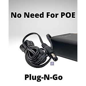 Yealink PS5V2000US Phone Power Supply, for Yealink IP Phones SIP-T29G, T46S T48S,T58A, T58-CAM,T54W, T57W, MP54, MP56 for Teams, GTW Microfiber Cloth