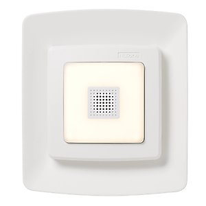 Broan-NuTone Nested Bluetooth Speaker Quick Install Bathroom Exhaust Fan Grille/Cover w/LED Light, White