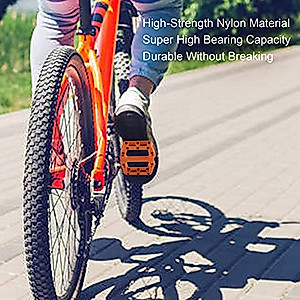 MZYRH Mountain Bike Pedal 9/16" 3 Sealed Bearings Lightweight Non-Slip Nylon Fiber Bicycle Platform Pedals for Road BMX MTB