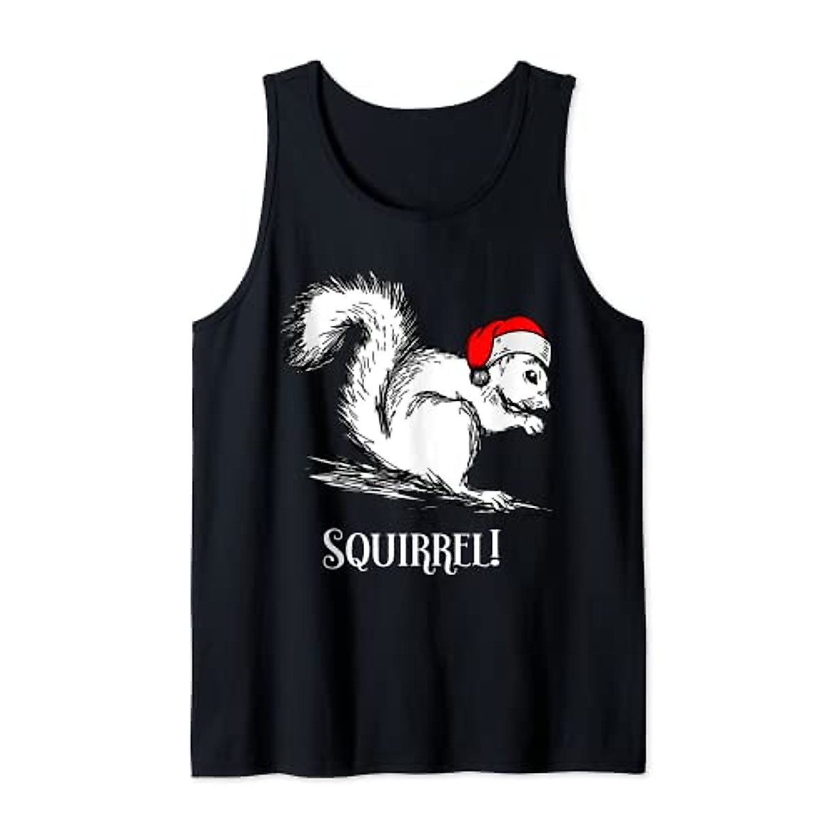 Squirrel Stocking Stuffer Funny for Christmas Tank Top