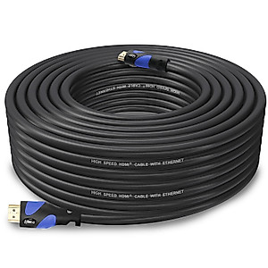 Postta HDMI Cable(50 Feet Blue) HDMI 2.0V Support 4K 2160P,1080P,3D,Audio Return and Ethernet - 1 Pack
