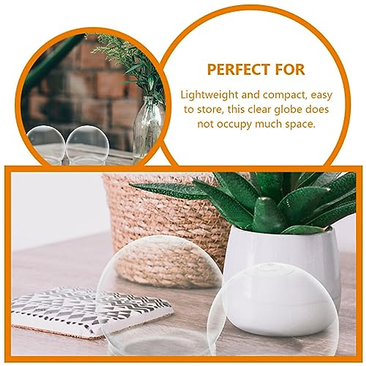 Unomor 15pcs DIY Snow Globe DIY Globe DIY Props DIY Water Globe Snow Globe kit Water Globes Prop Snow Globes for Girls Round Water Globe Empty Snow Globes DIY Supplies Ball Plastic