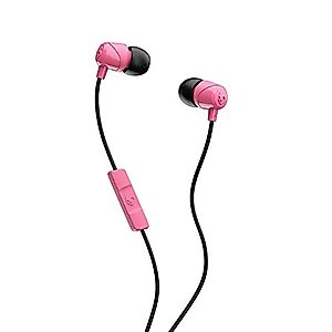 Skullcandy Jib in-Ear Wired Earbuds, Microphone, Works with Bluetooth Devices and Computers - Pink ((Discontinued by Manufacturer)