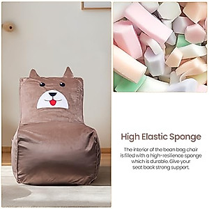 DKLGG Cute Dog Bean Bag Chair for Kids, Stuffed Animal Beanbag Chairs Soft and Comfy Stuffable Zipper for Girls Boy Room Decor Large, Animal