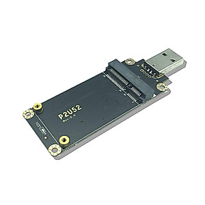EXVIST 4G LTE Industrial Mini PCIe to USB Adapter W/SIM Card Slot for WWAN/LTE 3G/4G Module Applicable for M2M & IoT Applications Like Raspberry Pi Industrial Router IP Camera Digital Signage etc.