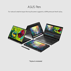 ASUS Zenbook 14 Flip OLED Ultra Slim Laptop, 14” 4K 16:10 OLED Touch Display, AMD Ryzen 7 6800H CPU, 16GB RAM, 1TB SSD, NumberPad, Windows 11 Home, Jade Black, UN5401RA-DH74T